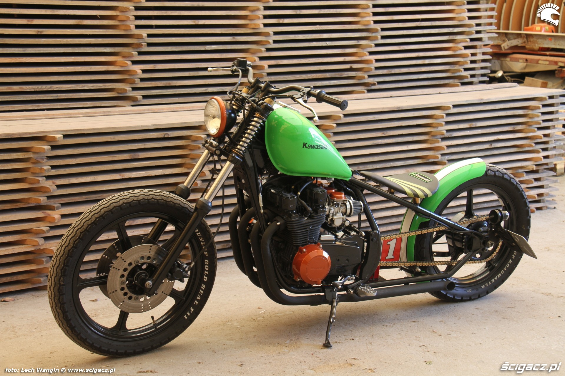 Zdjęcia: 11 Kawasaki KZ 400 J custom statyka - Kawasaki KZ 400 J ...