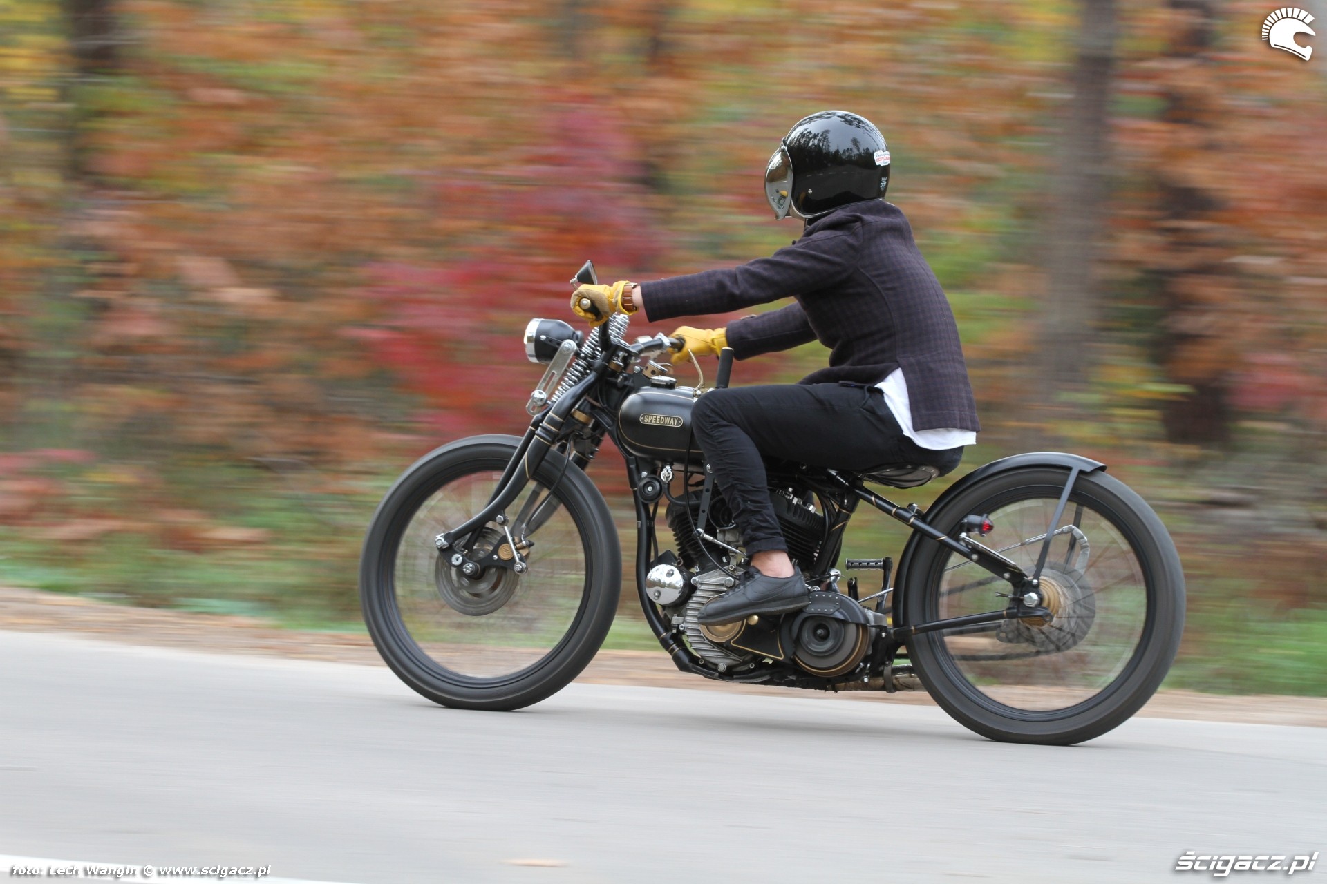 Zdjęcia: 03 WLA Speedway custom w akcji - Wojenny WLA jako boardtracker ...