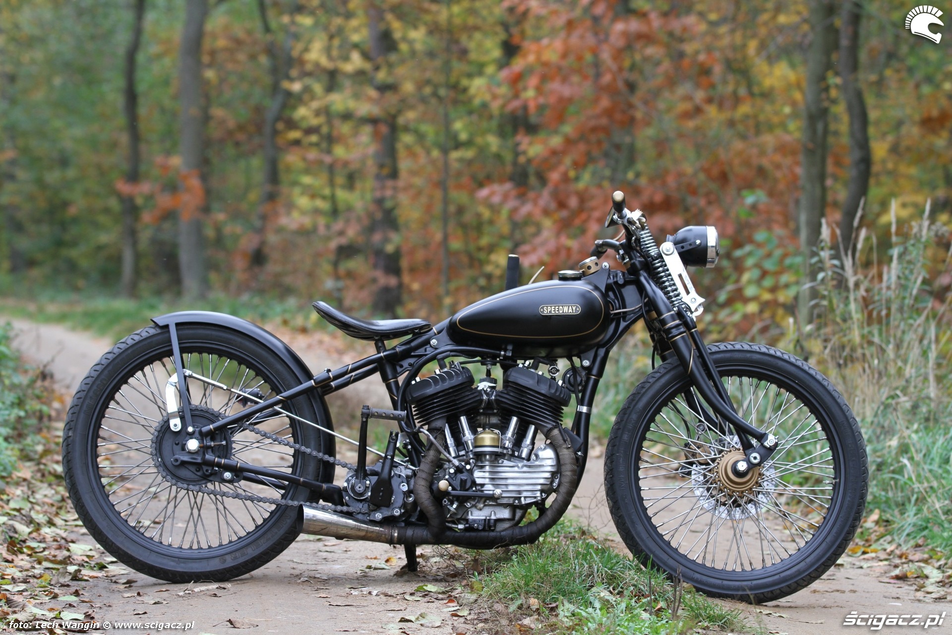 Zdjęcia: 04 WLA Speedway custom lewy bok - Wojenny WLA jako ...