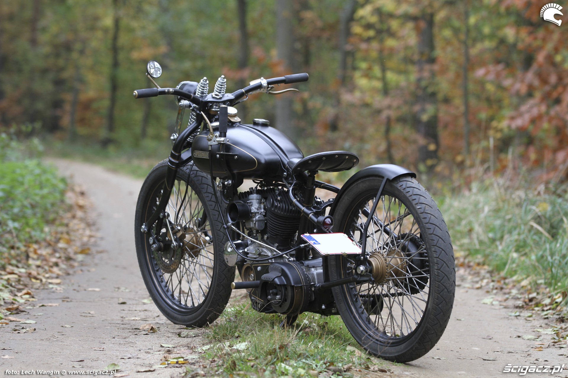 Zdjęcia: 06 WLA Speedway custom tylem - Wojenny WLA jako boardtracker ...