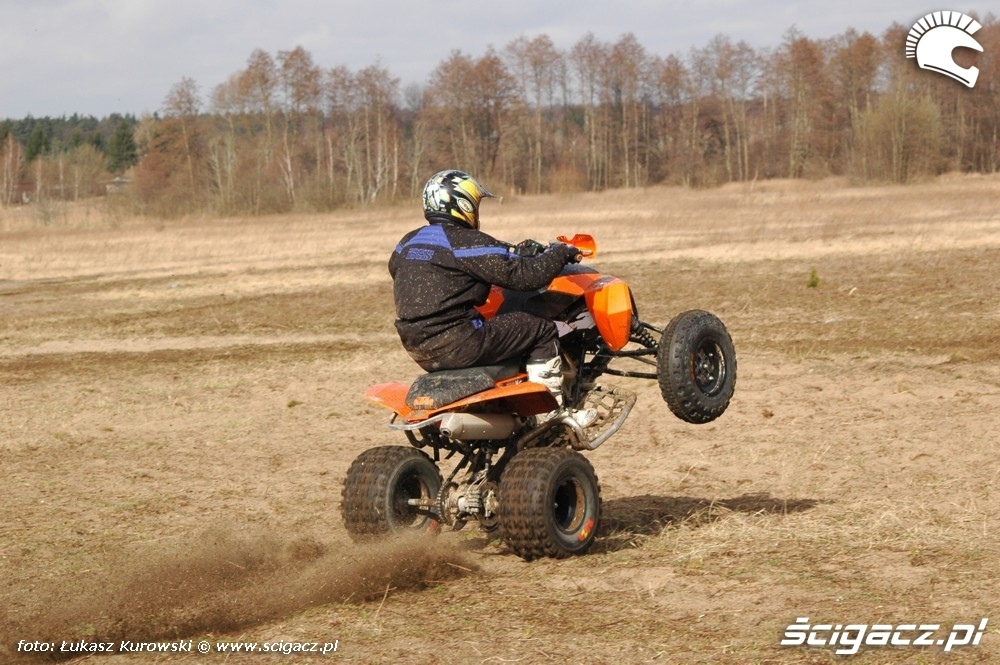 Zdjęcia: quad wheelie KTM XC525 - KTM XC 525 pierwsze wrazenia z jazdy